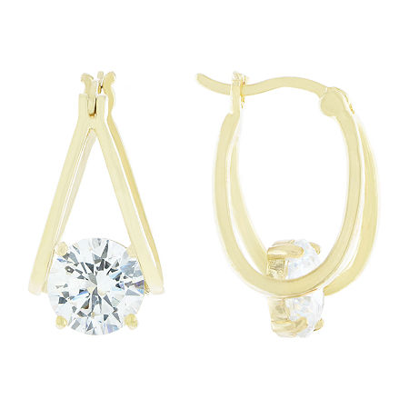 Click here for Silver Reflections Cubic Zirconia 24K Gold Over Br... prices