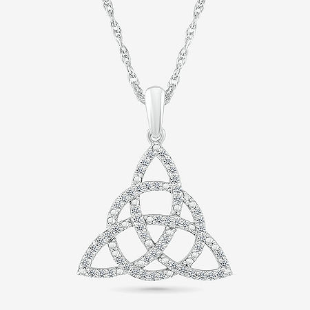 Click here for Trinity Knot Womens 1/5 CT. Natural White Diamond... prices