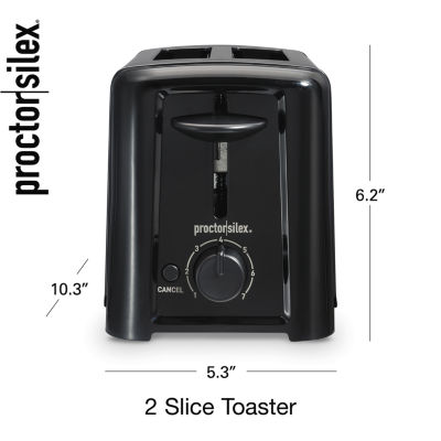 Proctor Silex 2 Slice Toaster 22624, Color: Black - JCPenney