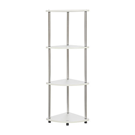 Click here for Designs2go No Tools 4-Shelf Corner Unit Bookshelf... prices