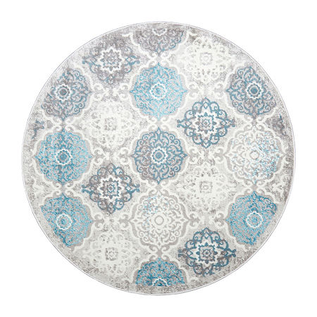 Click here for Home Dynamix Boho Andorra Ikat Loomed Indoor Round... prices