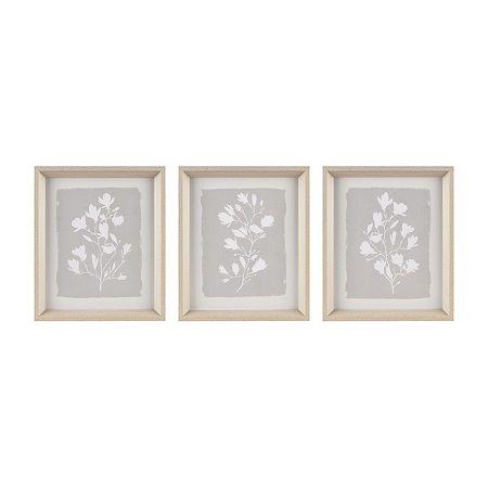 Click here for Madison Park 3 Piece Fair Florets Printed Framed G... prices