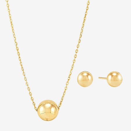 Click here for Womens 10K Gold Round 2-pc. Jewelry Set  One Size prices