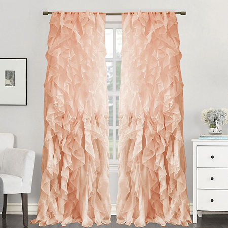 Click here for Sweet Home Collection Ruffled Rod Pocket Sheer Sin... prices