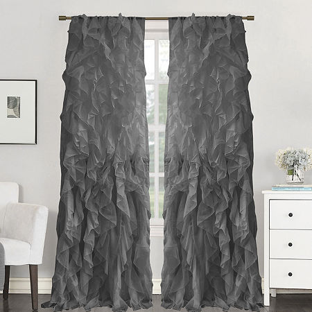 Click here for Sweet Home Collection Ruffled Rod Pocket Sheer Sin... prices