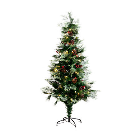 Click here for Nearly Natural Fiber Optic Faux 6 Foot Pre-Lit Pin... prices