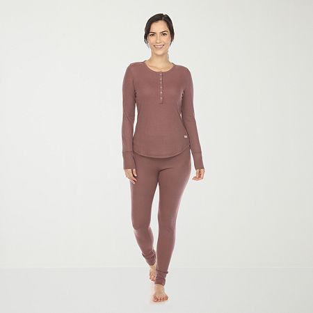 Click here for White Mark Womens Long Sleeve 2-pc. Pajama Sets  L... prices