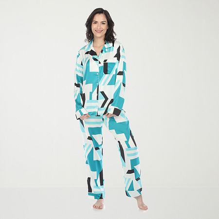 Click here for White Mark Womens Satin Long Sleeve 2-pc. Pajama S... prices