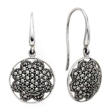 Click here for PavÃ© Marcasite Sterling Silver Drop Earrings  One... prices