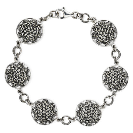 Click here for PavÃ© Marcasite Floral Sterling Silver Bracelet  O... prices