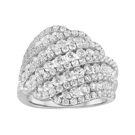 Click here for 3 CT.T.W. Natural Diamond 10K White Gold Swirl Coc... prices