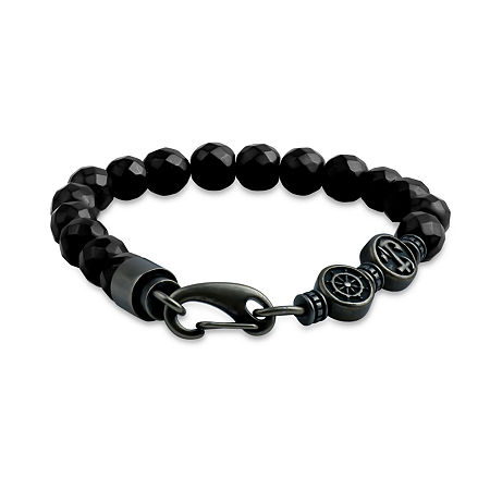 Click here for Mens Genuine Gray Hematite Stainless Steel Beaded... prices