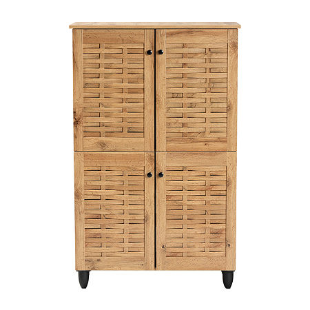 Click here for Winda Accent Shoe Cabinet  One Size  Brown prices