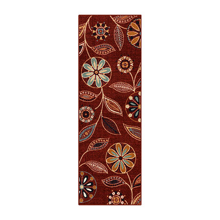 Click here for Maples Modern Floral Collection Washable Skid Resi... prices