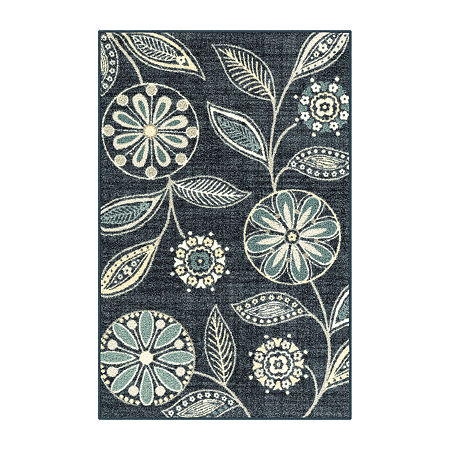 Click here for Maples Modern Floral Collection Washable Skid Resi... prices