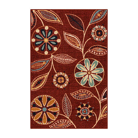 Click here for Maples Modern Floral Collection Washable Skid Resi... prices