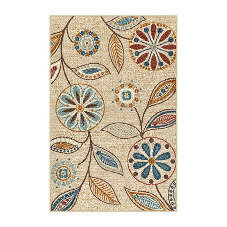 Click here for Maples Modern Floral Collection Washable Skid Resi... prices