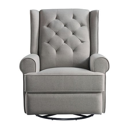 Click here for Amelia Swivel Glider Recliner  One Size  Gray prices