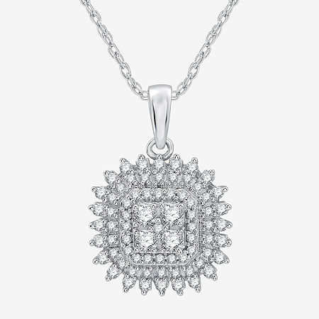 Click here for Womens 1/2 CT. T.W. Lab Grown White Diamond Sterli... prices