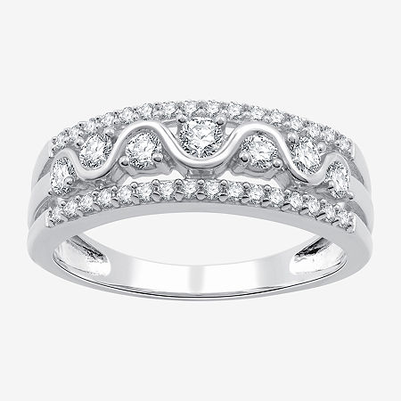Click here for Womens 1/2 CT. T.W. Lab Grown White Diamond Sterli... prices