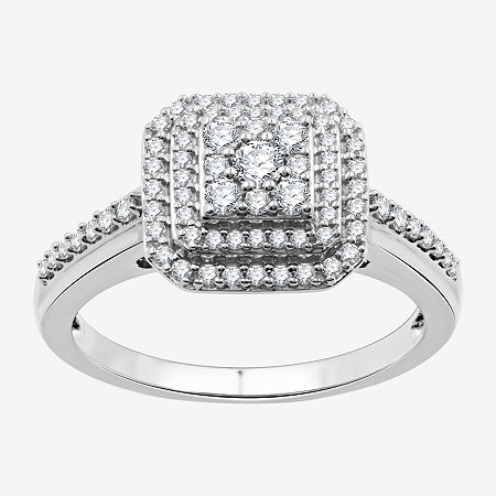 Click here for Womens 1/2 CT. T.W. Lab Grown White Diamond Sterli... prices
