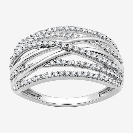 Click here for Womens 1/2 CT. T.W. Lab Grown White Diamond Sterli... prices