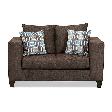 Click here for Olivia Contemporary Chenille Loveseat  One Size  B... prices