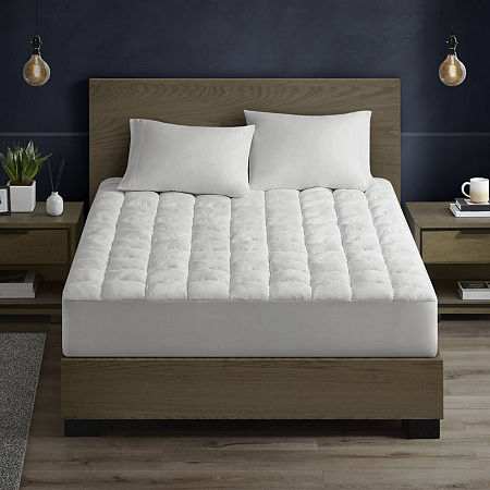 Intelligent Design Dream Puff Overfilled Down Alternative Mattress Pad  Twin - White