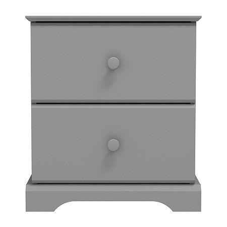 Click here for Campbell 2-Drawer Nightstand  One Size  Gray prices