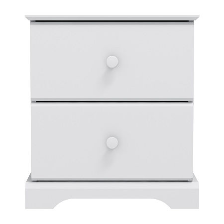 Click here for Campbell 2-Drawer Nightstand  One Size  White prices
