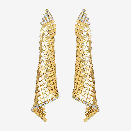 Click here for JS Jessica Simpson Gold Tone Mesh Womens Glass Tri... prices