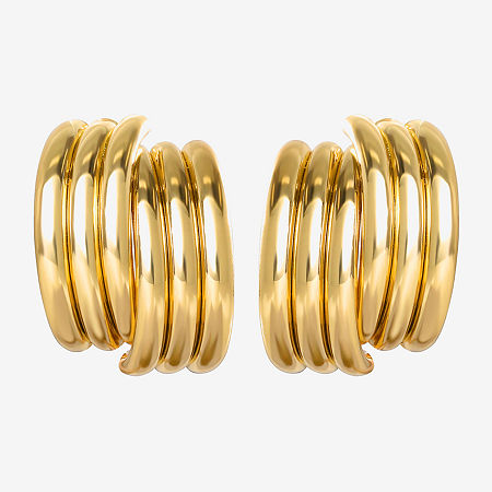 Click here for JS Jessica Simpson Gold Tone Womens 27mm Hoop Earr... prices