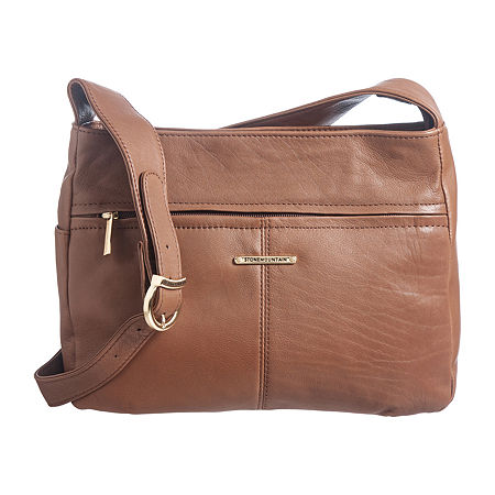 Click here for Stone Mountain Montauk Leather Classic Hobo Bag  O... prices