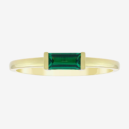 Click here for Womens Gemstone 14K Vermeil Ring  5  Green prices
