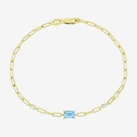 Click here for Womens 14K Gold Over Silver 7.25 Inch Solid Chain... prices