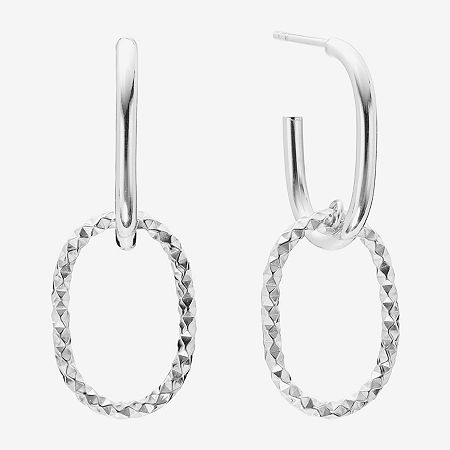 Click here for Womens Sterling Silver Drop Earrings  One Size  Wh... prices