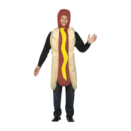 Click here for Unisex Adult Hot Dog Costume  Large  Red prices