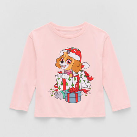 Click here for Toddler Girls Crew Neck Long Sleeve Regular Fit Pa... prices