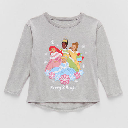 Click here for Toddler Girls Crew Neck Long Sleeve Regular Fit Pr... prices