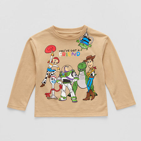 Click here for Toddler Boys Crew Neck Long Sleeve Regular Fit Toy... prices