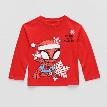 Click here for Toddler Boys Crew Neck Long Sleeve Regular Fit Spi... prices