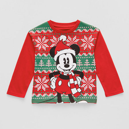 Click here for Toddler Boys Crew Neck Long Sleeve Regular Fit Mic... prices