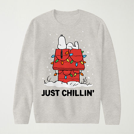 Click here for Mens Crew Neck Long Sleeve Peanuts Snoopy Sweatshi... prices