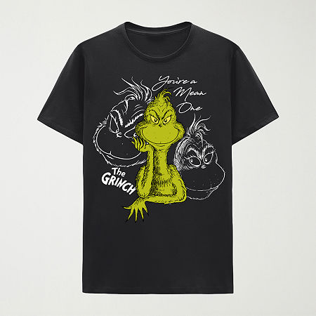 Click here for Mens Crew Neck Short Sleeve Regular Fit Grinch Gra... prices