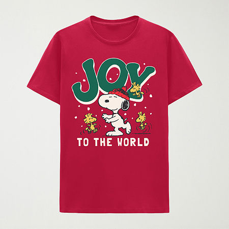 Click here for Mens Crew Neck Short Sleeve Regular Fit Peanuts Sn... prices