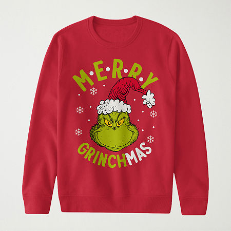 Click here for Mens Crew Neck Long Sleeve Grinch Sweatshirt  Medi... prices
