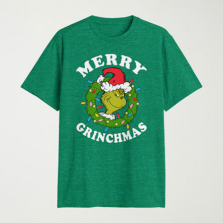 Click here for Mens Crew Neck Short Sleeve Classic Fit Grinch Big... prices