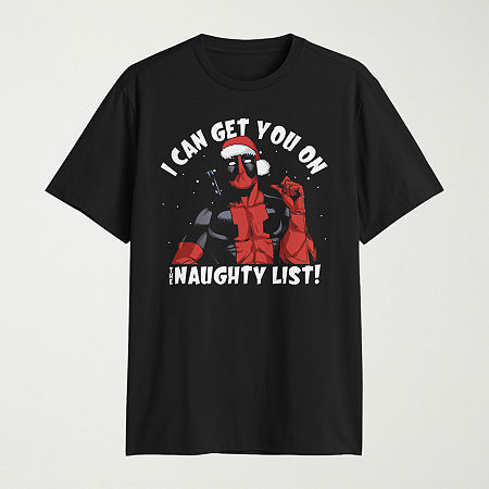 Click here for Mens Crew Neck Short Sleeve Classic Fit Deadpool B... prices