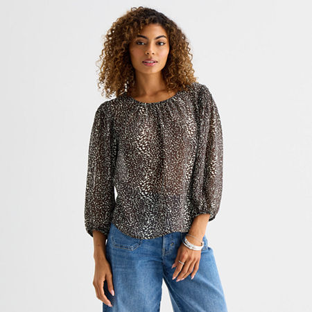 Click here for a.n.a Womens Crew Neck Long Sleeve Blouse  Xx-larg... prices