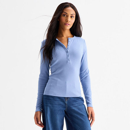 Click here for a.n.a Womens Long Sleeve Regular Fit Henley Shirt... prices